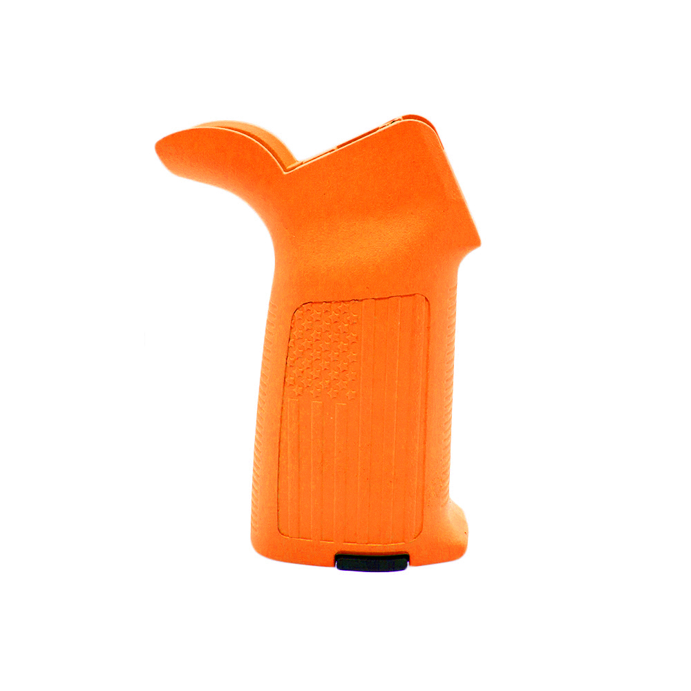 AR-15 Lower Parts Kit w/ Cerakote Hunter Orange (SAFETY AND GRIP OPTION)