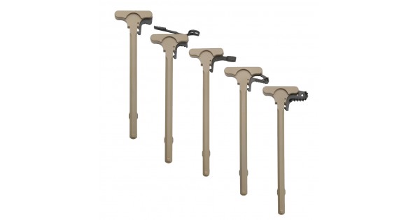 AR-15 Tactical Charging Handle - Cerakote FDE - with LATCH OPTION