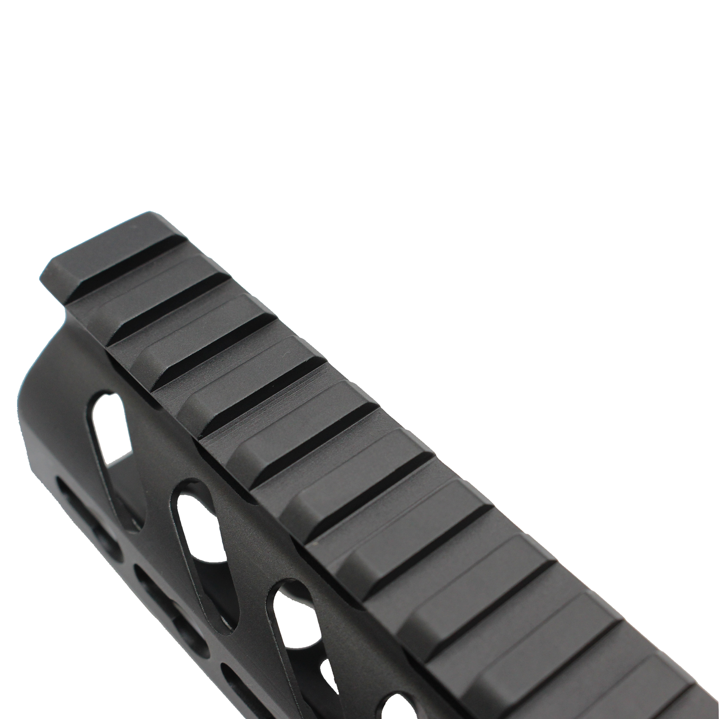 AR-15 Super Slim Keymod Free Float Handguard Steel Barrel Nut- 10 Inch ...