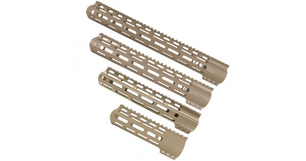 AR-15 M-Lok Super Slim Light Free Float Handguard (MADE IN USA) - FDE ...