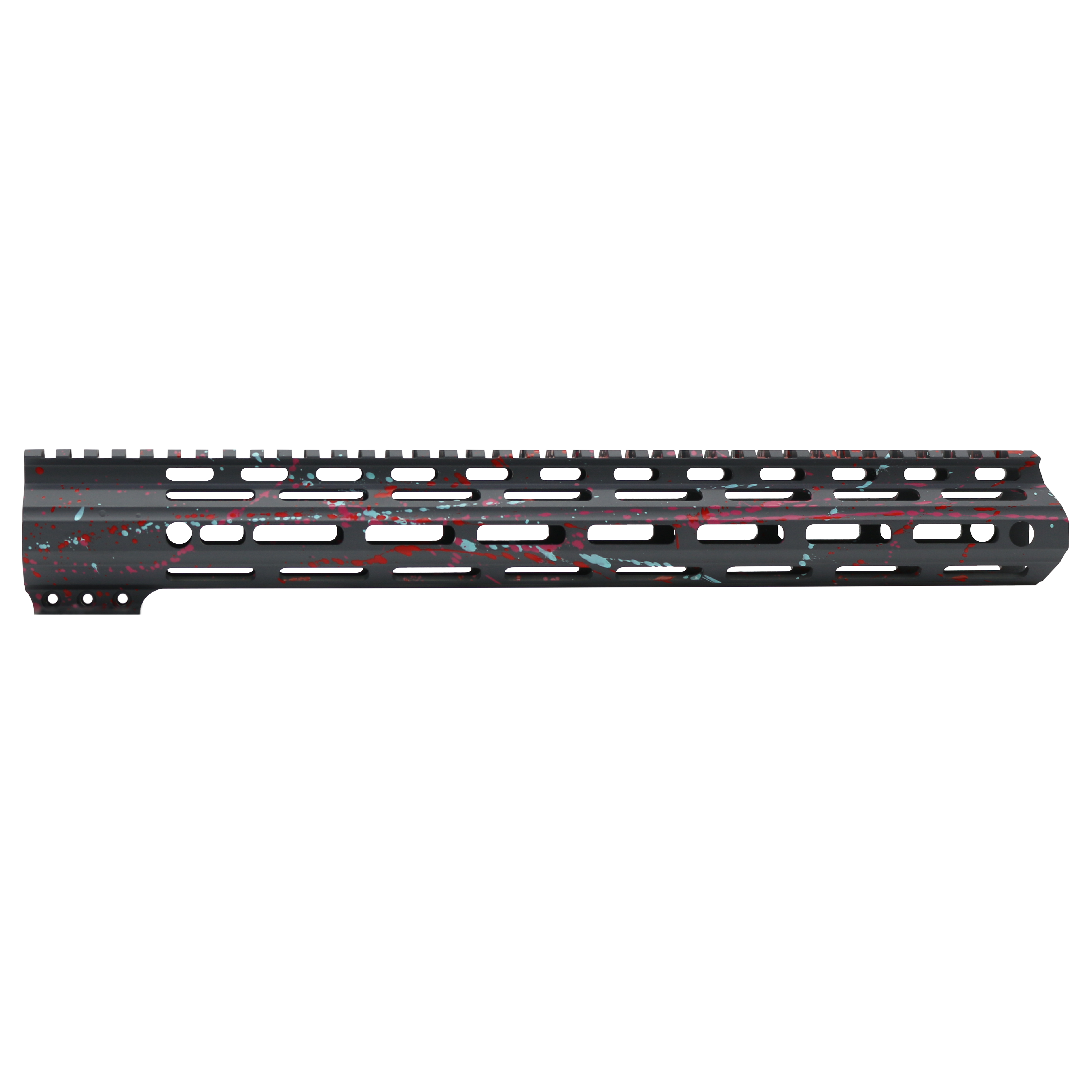 Cerakote Splatter| AR-15 MLOK 15" Free Float Handguard with "D" Cut ...