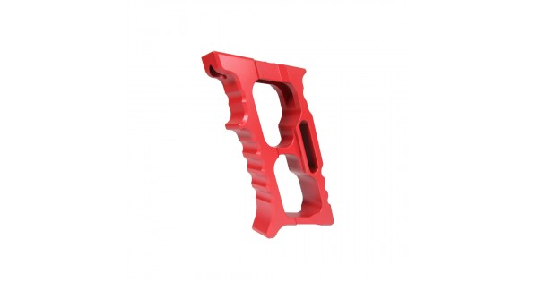 AR Large Cut Aluminum Foregrip -Cerakote Red Tigerrockinc