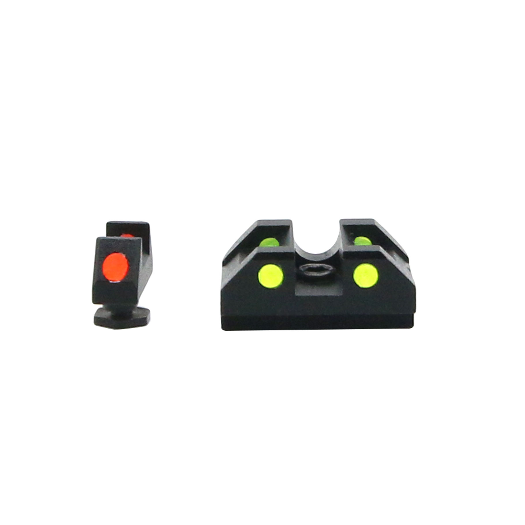 Glock Fiber Optic Front and Rear Handgun Sights for Glock Pistols ...
