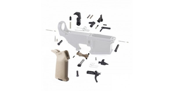 Lower Parts Kit w/ Magpul Flat Dark Earth Grip & Trigger Guard
