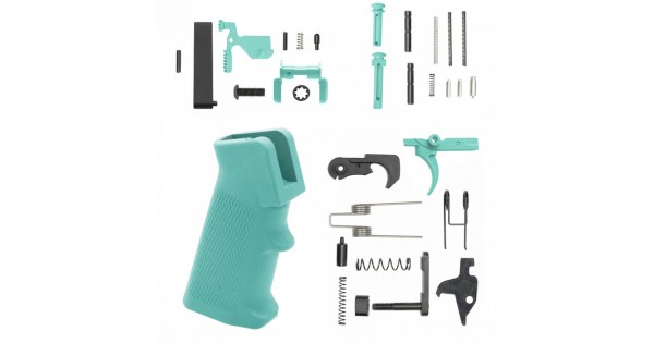 AR-15 Lower Parts Kit w/ Cerakote RGB (SAFETY AND GRIP OPTION)