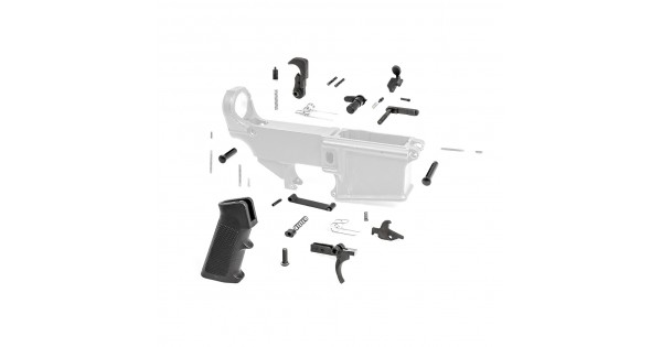 AR-10/LR-308 Lower Parts Kit w/ Standard Grip & Trigger Guard