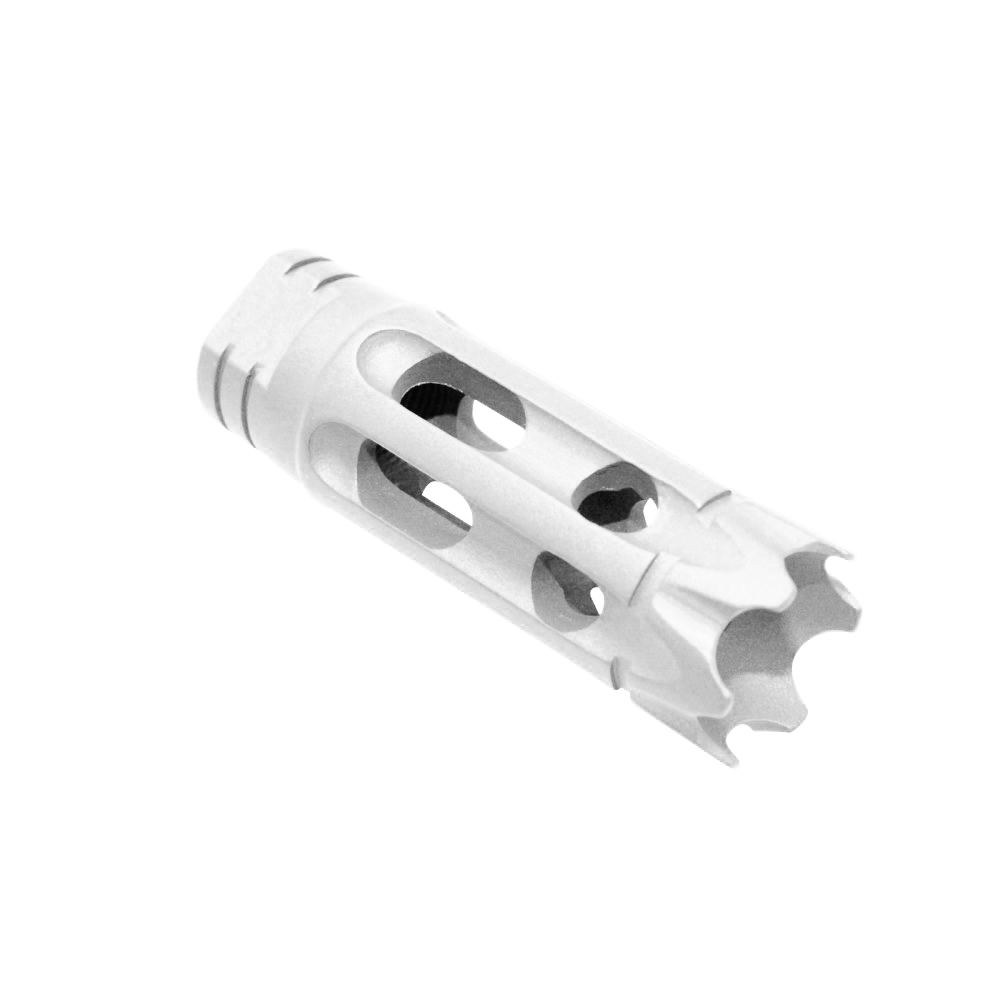 AR-15/.223/5.56 Custom Ported Muzzle Brake - Cerakote Bright White ...
