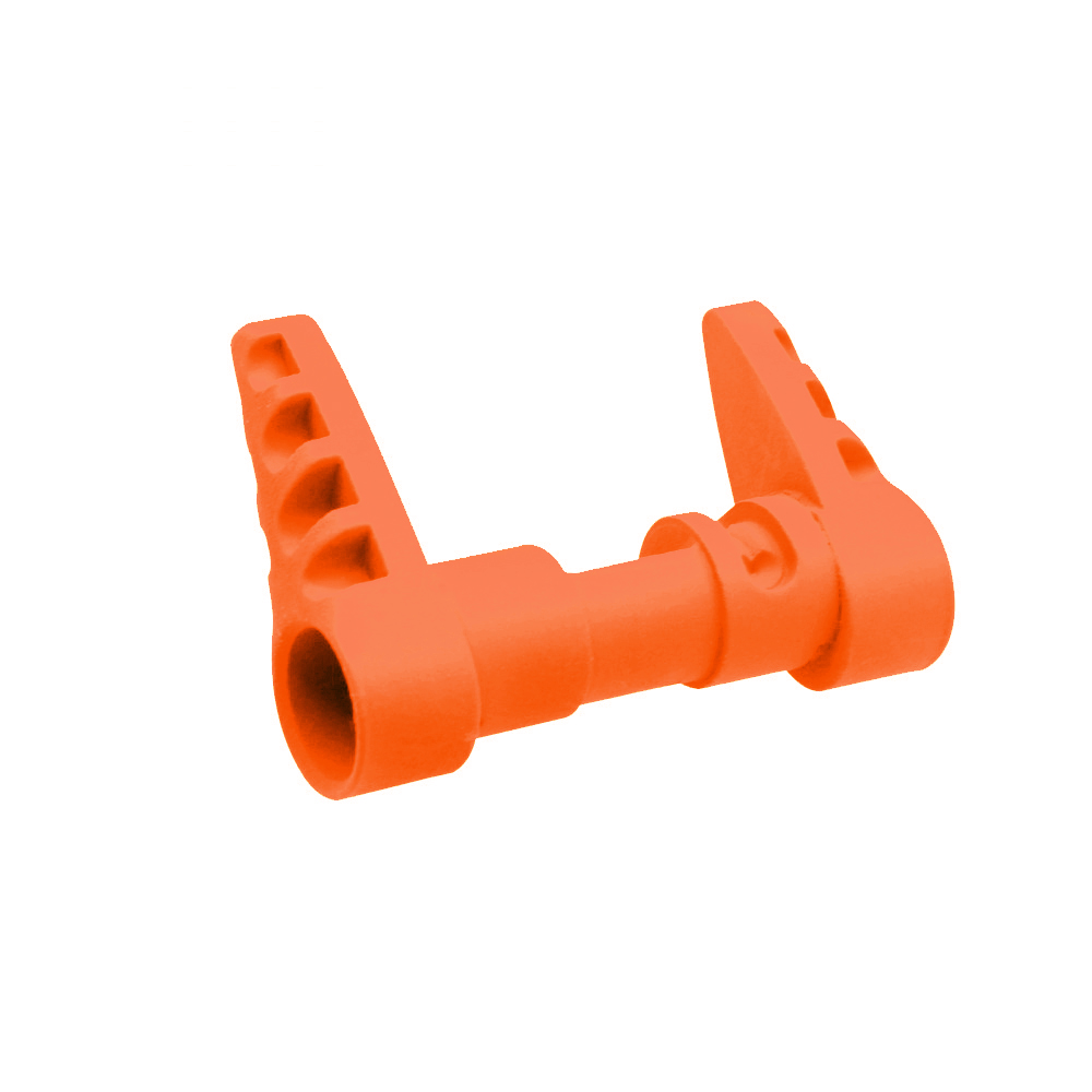 AR-15 Lower Parts Kit w/ Cerakote Hunter Orange (SAFETY AND GRIP OPTION)