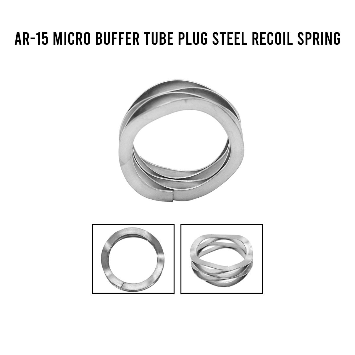 AR-15 Complete Compact Buffer Tube 3.5'' | End Plate Option- Tigerrockinc