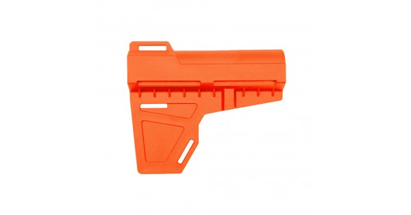 Lightweight Shockwave Blade Buffer Stock Cerakote Orange- Tigerrockinc