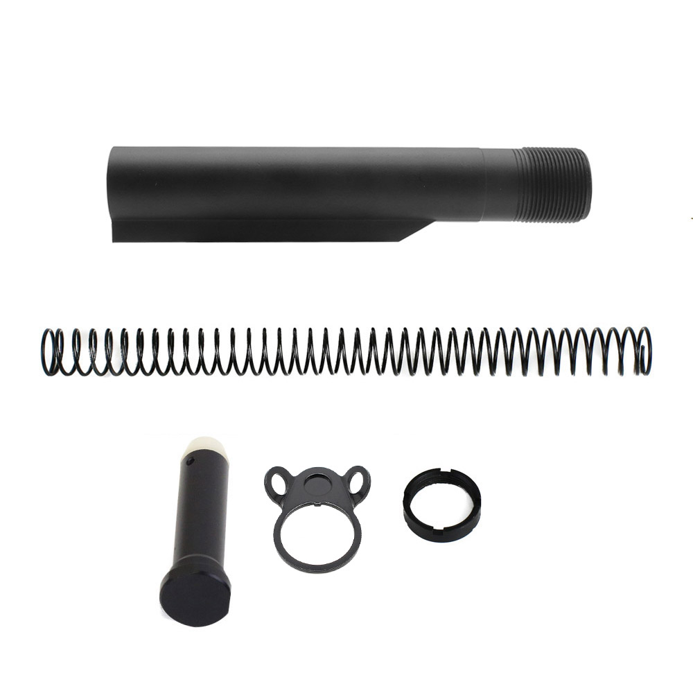 AR-15 M4 Six Position Buffer Tube Kit -Commercial - Light weight