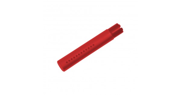 AR-15 Custom Made Pistol Buffer Tube Cerakote Red