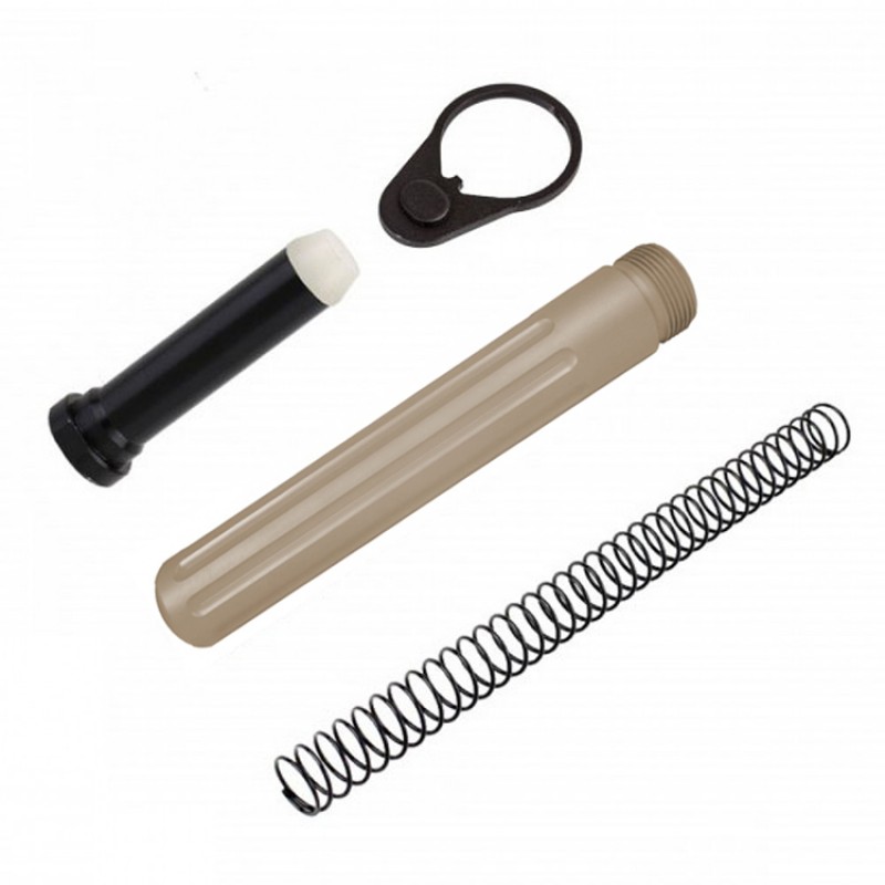 AR15 Custom Made Pistol Buffer Tube Kit - Cerakote FDE