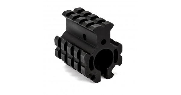 Gas Block Dimple Jig: Quad Rail Gas Block