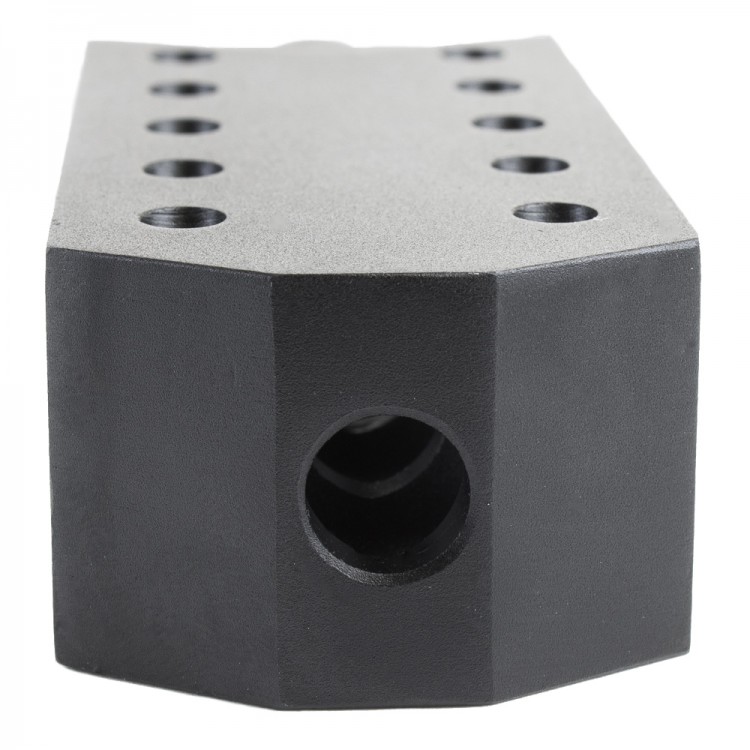 AR-15 Barrett Style "Tanker" Extended Length Muzzle Brake - Black